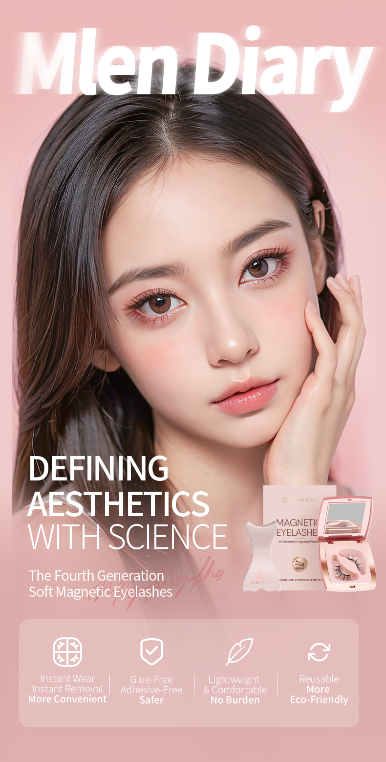 [3D Series] Mlen Diary Soft Magnetic False Eyelashes Series, Dupont 3D ...