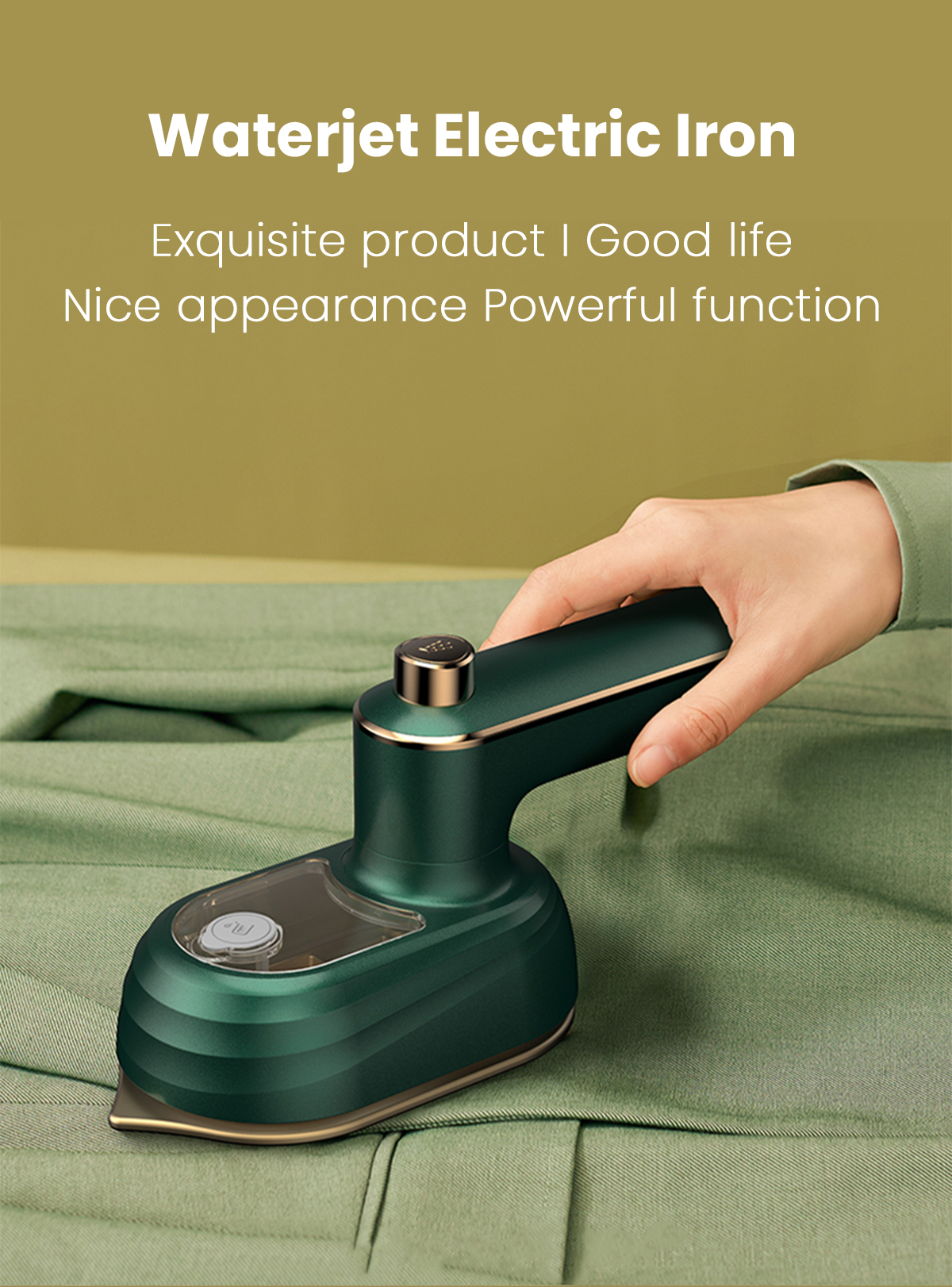 LIBA Mini Portable Iron Handheld Travel Garment Micro Flat Wet Steamer ...