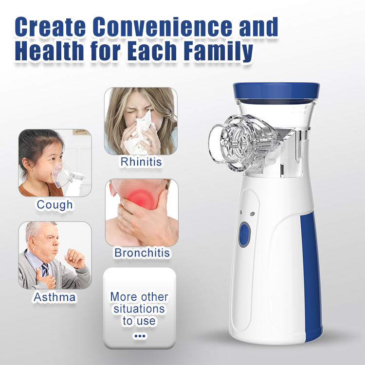 phLife Rechargeable Portable Nebulizer For Asthma Inhaler Nebulizer ...