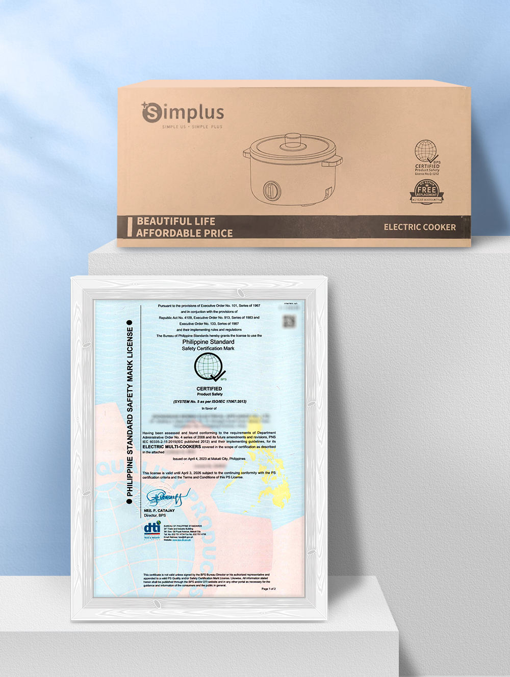 Simplus Electric Cooker Rice Cooker 1.5L Multifunctional Cooker with ...