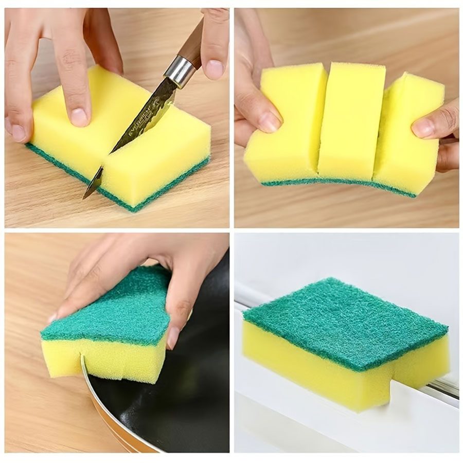 10pcs Kitchen Cleaning Sponge Tableware Environmentally Friendly ...
