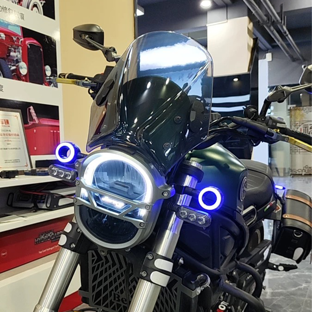 Motorcycle Windscreen Windshield Universal For Royal Enfield Bullet ...