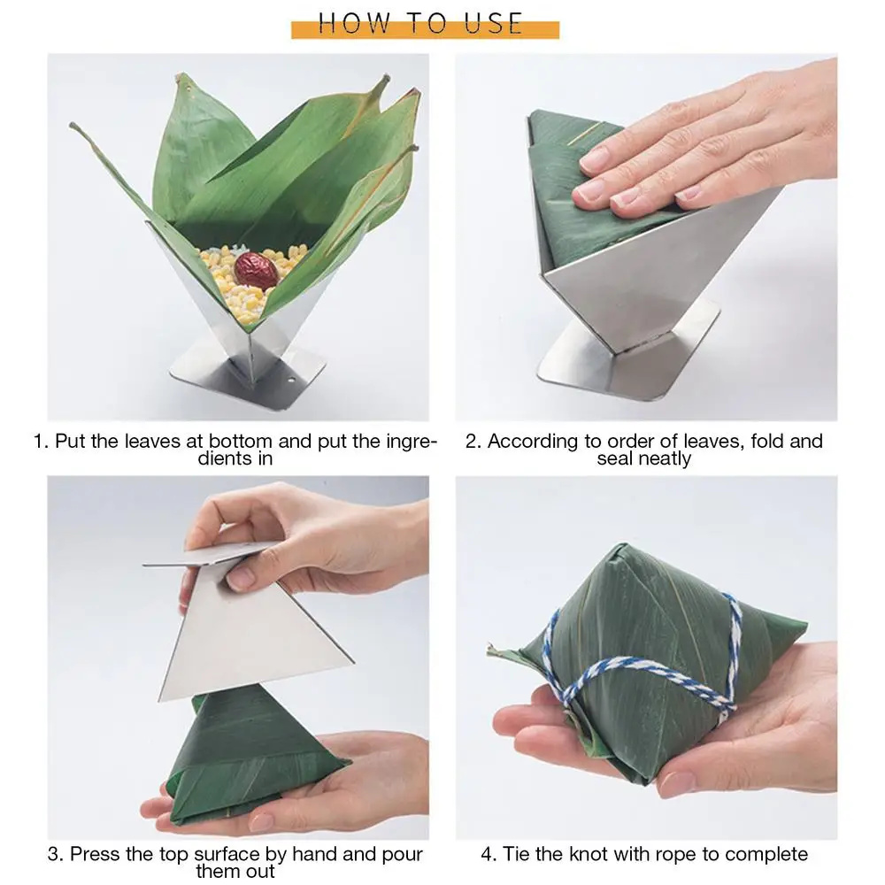 Dragon Boat Festival Zongzi Mold Sticky Rice Dumplings Maker Making ...