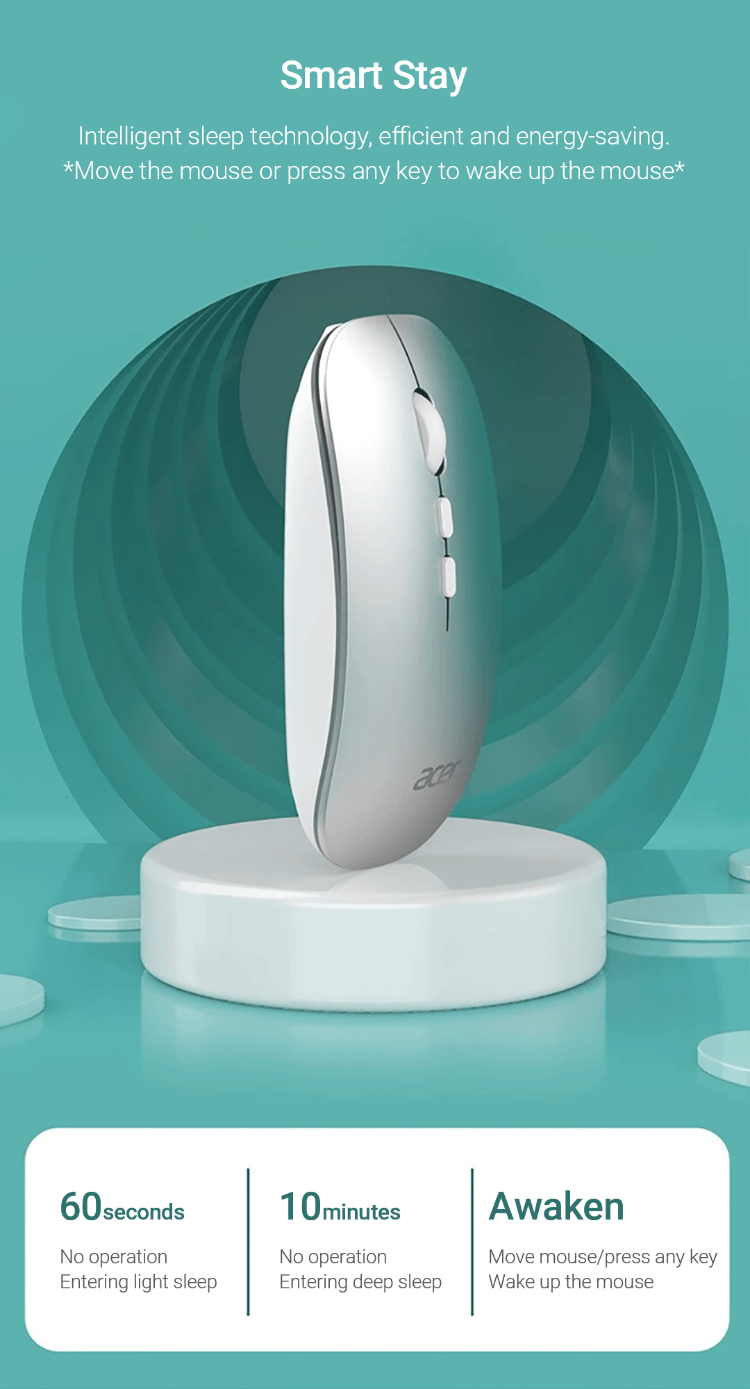 Acer wireless mouse wireless Bluetooth mouse dual -model portable ...