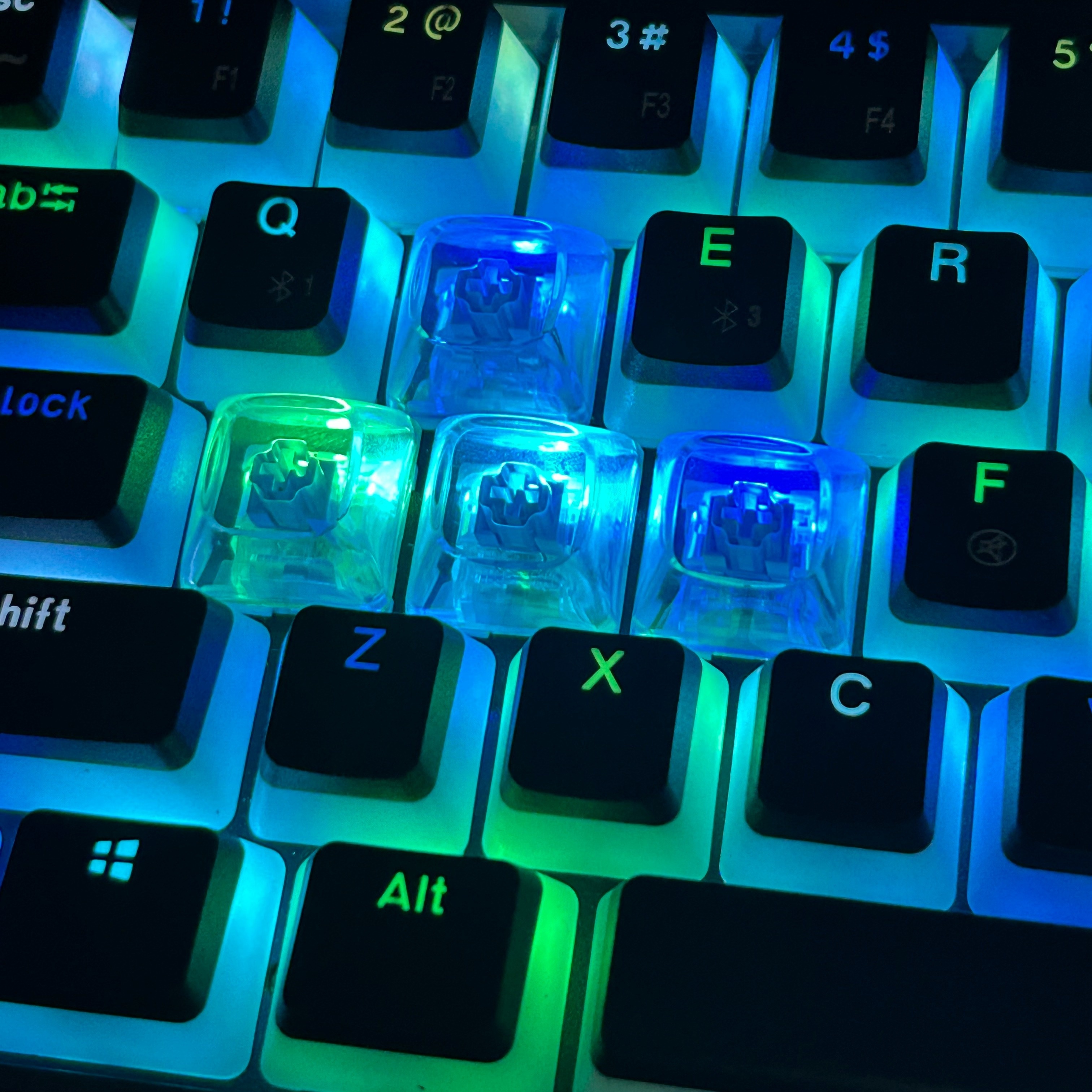 Fully Transparent Mechanical Keyboard Keycaps, Crystal Pc Backlit Keycaps, Backlit Cherry Gatron ...