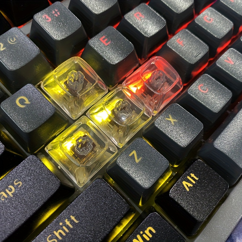 Fully Transparent Mechanical Keyboard Keycaps, Crystal Pc Backlit Keycaps, Backlit Cherry Gatron ...