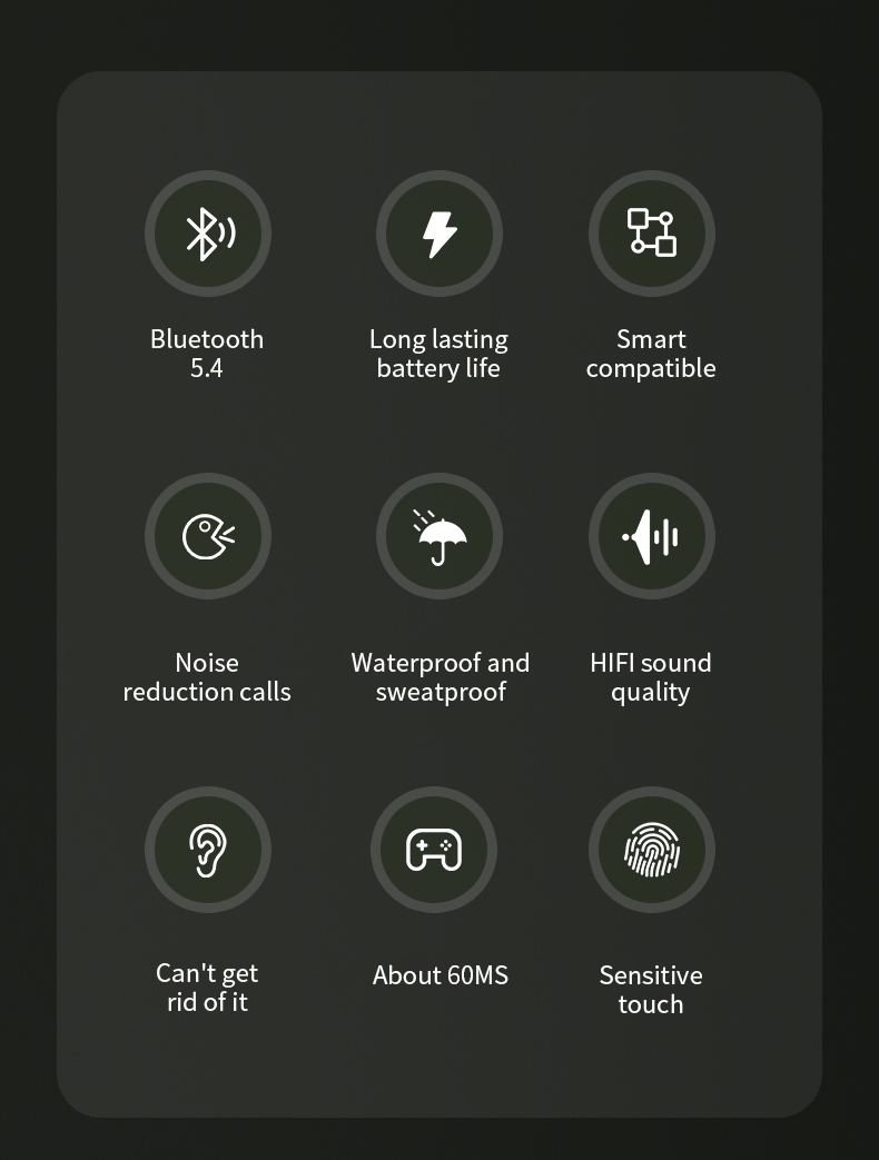 Jeep JP-EC003 Sport Bluetooth 5.4 Wireless Earphone Earcuffs Ear Bone ...