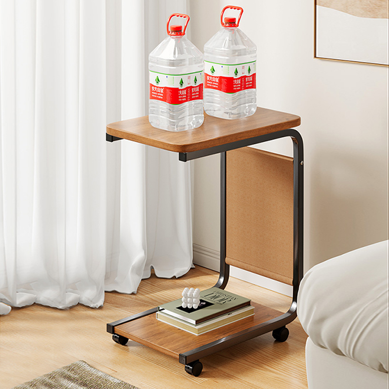 Movable Sofa Side Table Side Cabinet Computer Table Coffee Table with ...