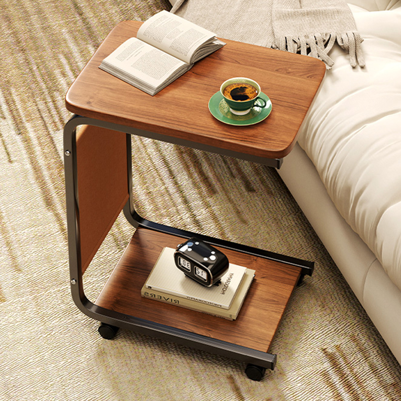 Movable Sofa Side Table Side Cabinet Computer Table Coffee Table with ...