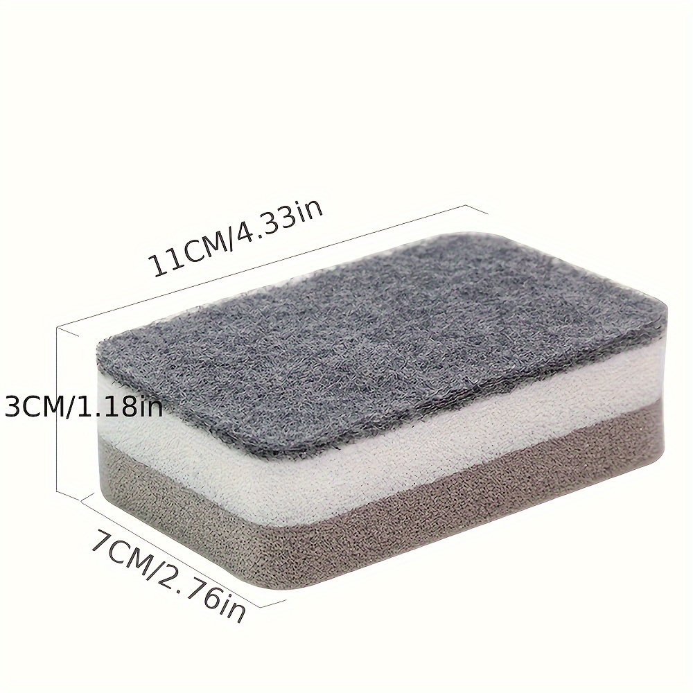 Trendy New 12pcs/Double-sided Sponge Cleaner for Kitchen, Household ...