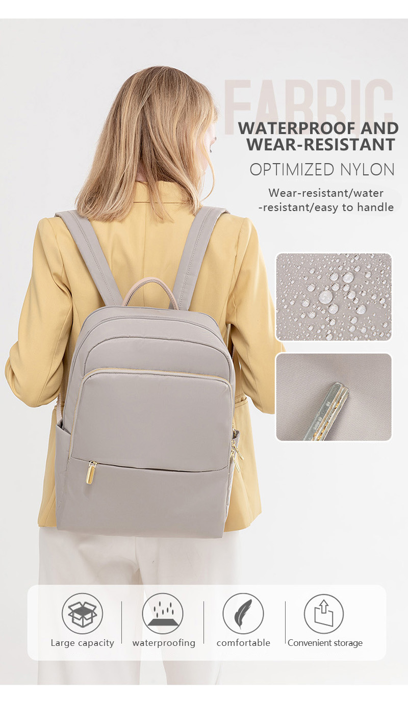 Fashion Laptop Bag 14 Inch Nylon Waterproof Laptop Backpack For Women ...