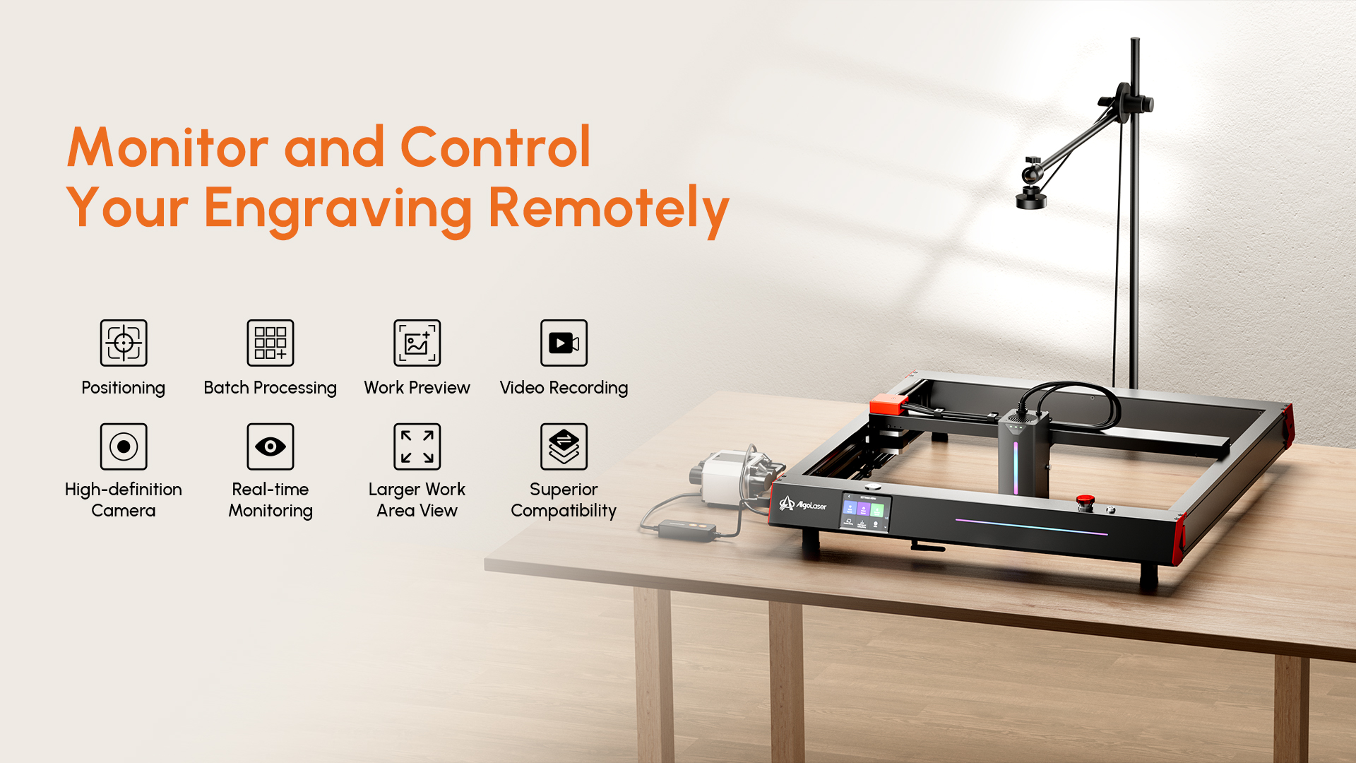 AlgoLaser Lightburn Camera For Laser Engraving Machine Precise ...