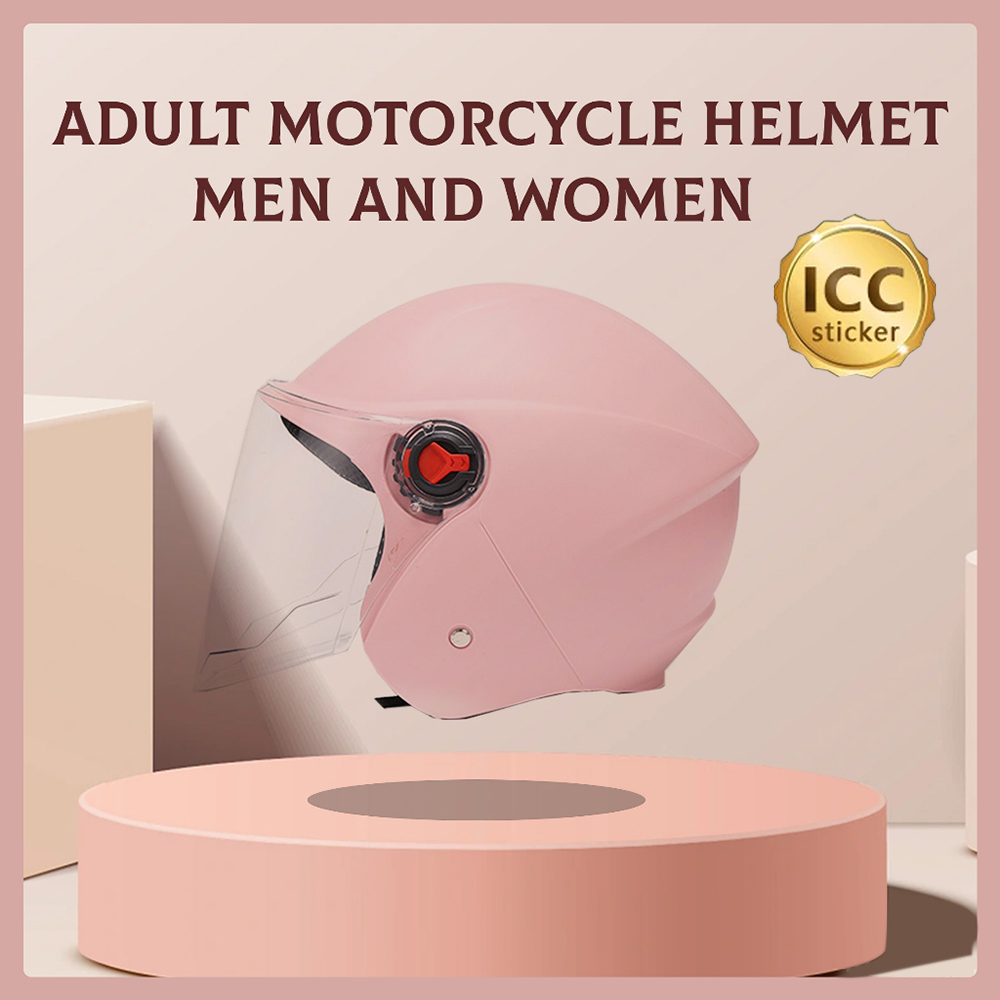 Helmet For Motorcycle Half Face Helmet For Women Man 56-60CM Universal ...
