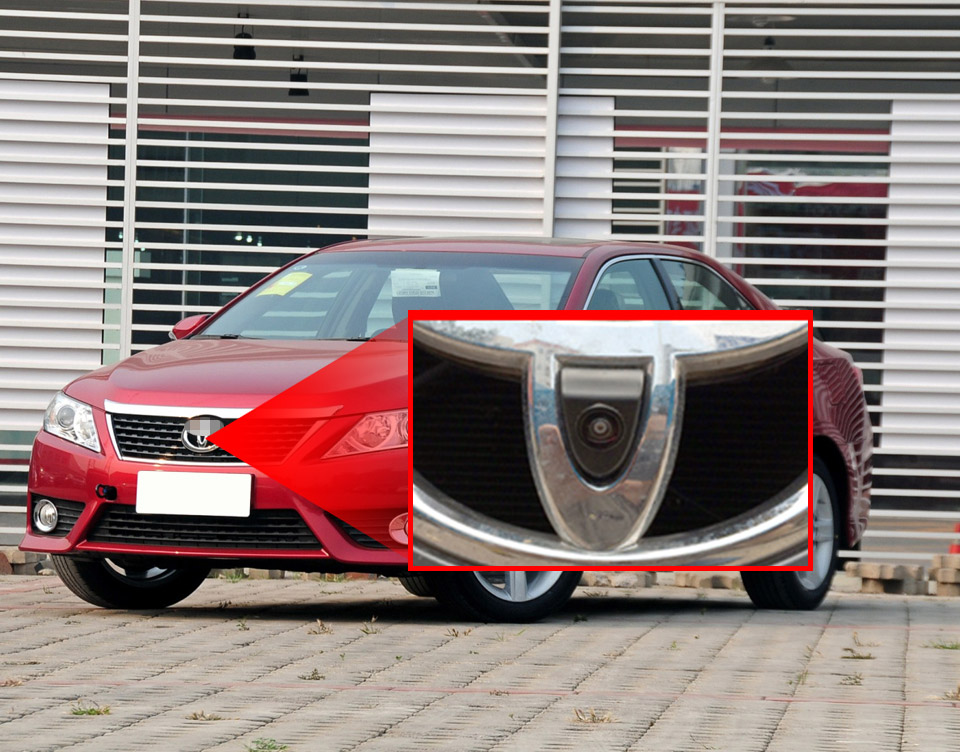 Smartour HD AHD 1080P Car Front View Camera For Toyota Camry Corolla ...