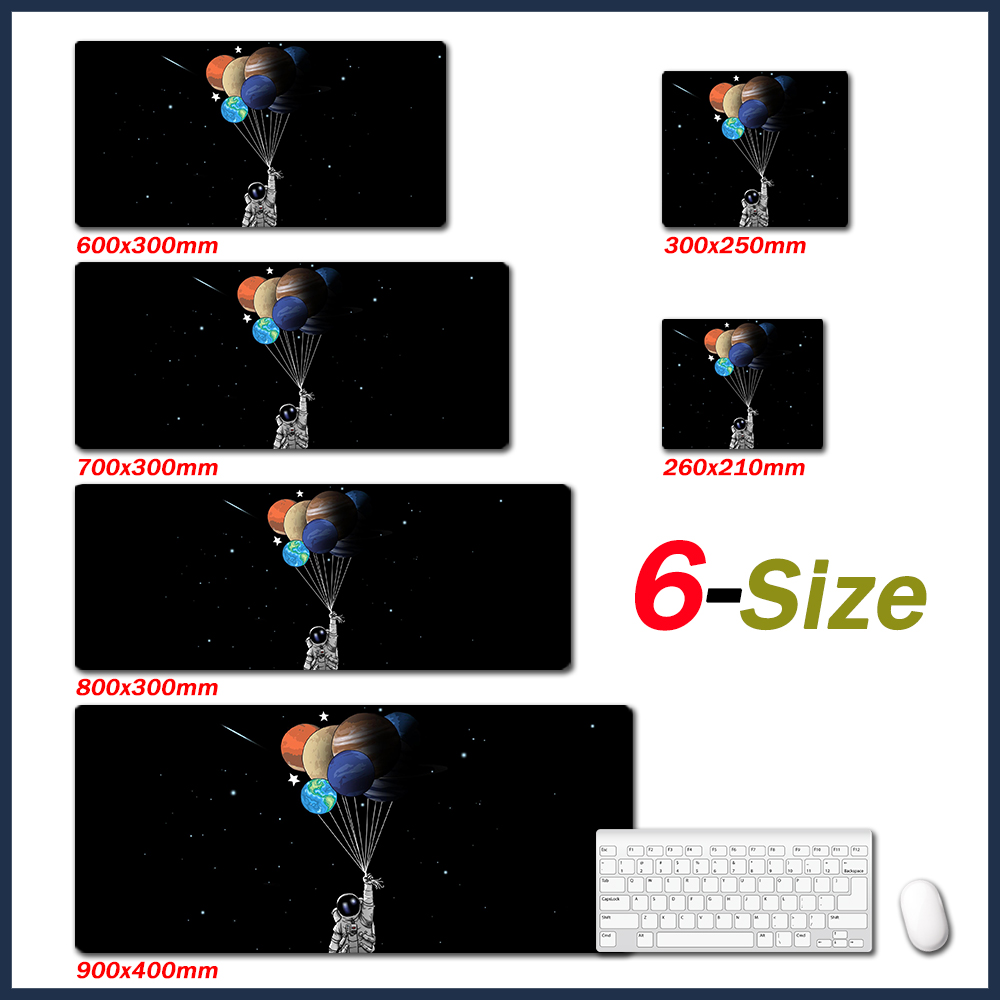 Astronaut & Planet Balloon Mouse pad | Extended Gaming Mousepad ...