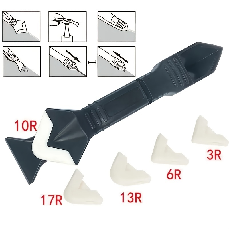Grout Removal Tool Kit 5-in-1 Caulk Remover and Sealant Finishing ...