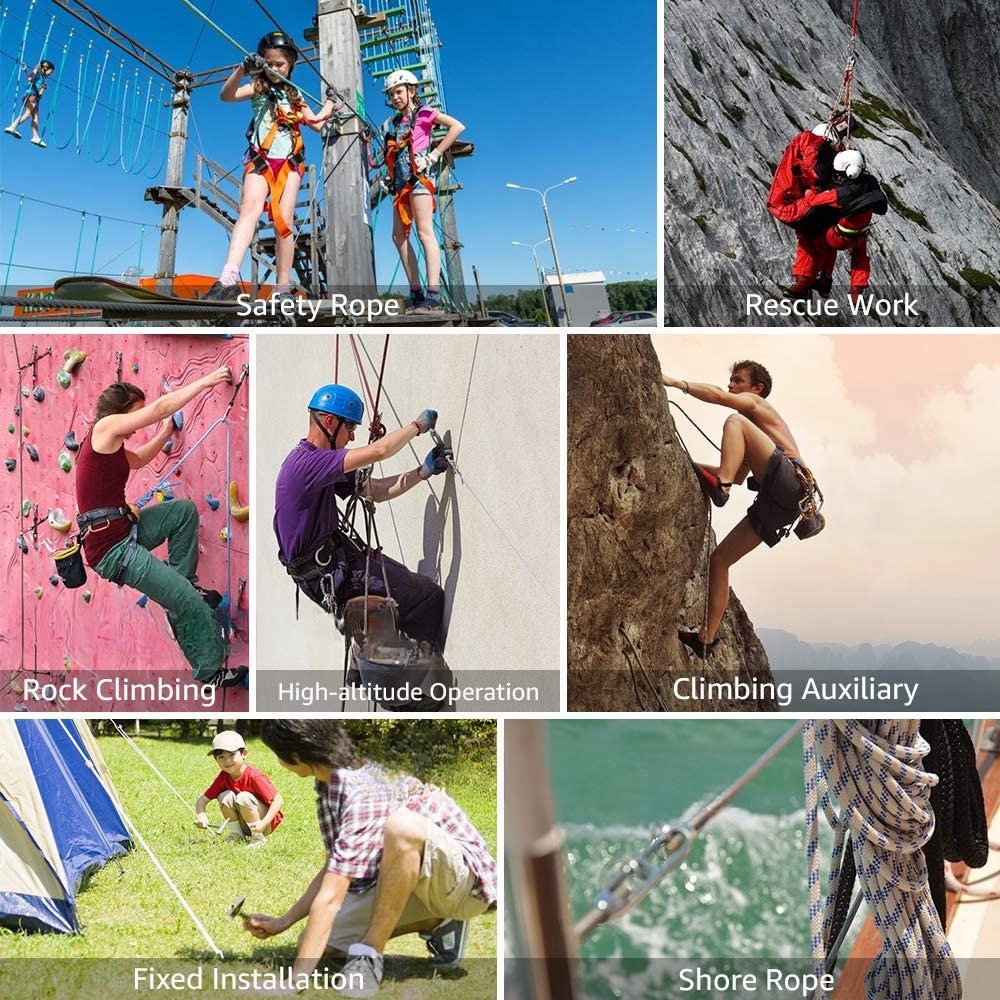 【Fast Shipping】10mm Climbing Rope Safety Rescue Utility Rope Static ...