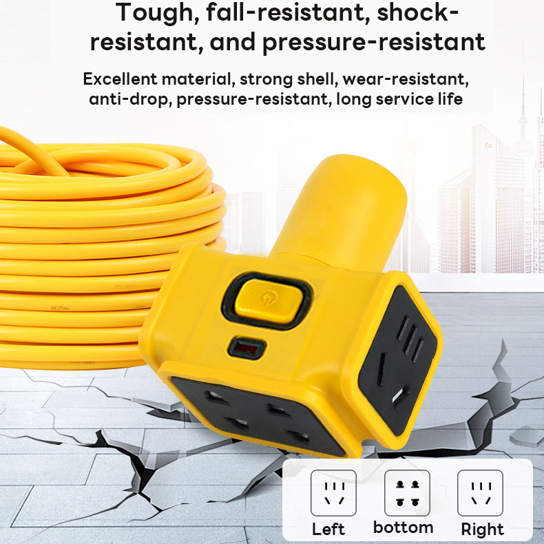 Extension Electrical Wire Cord Socket 10/30M Super Long Extension Cord ...
