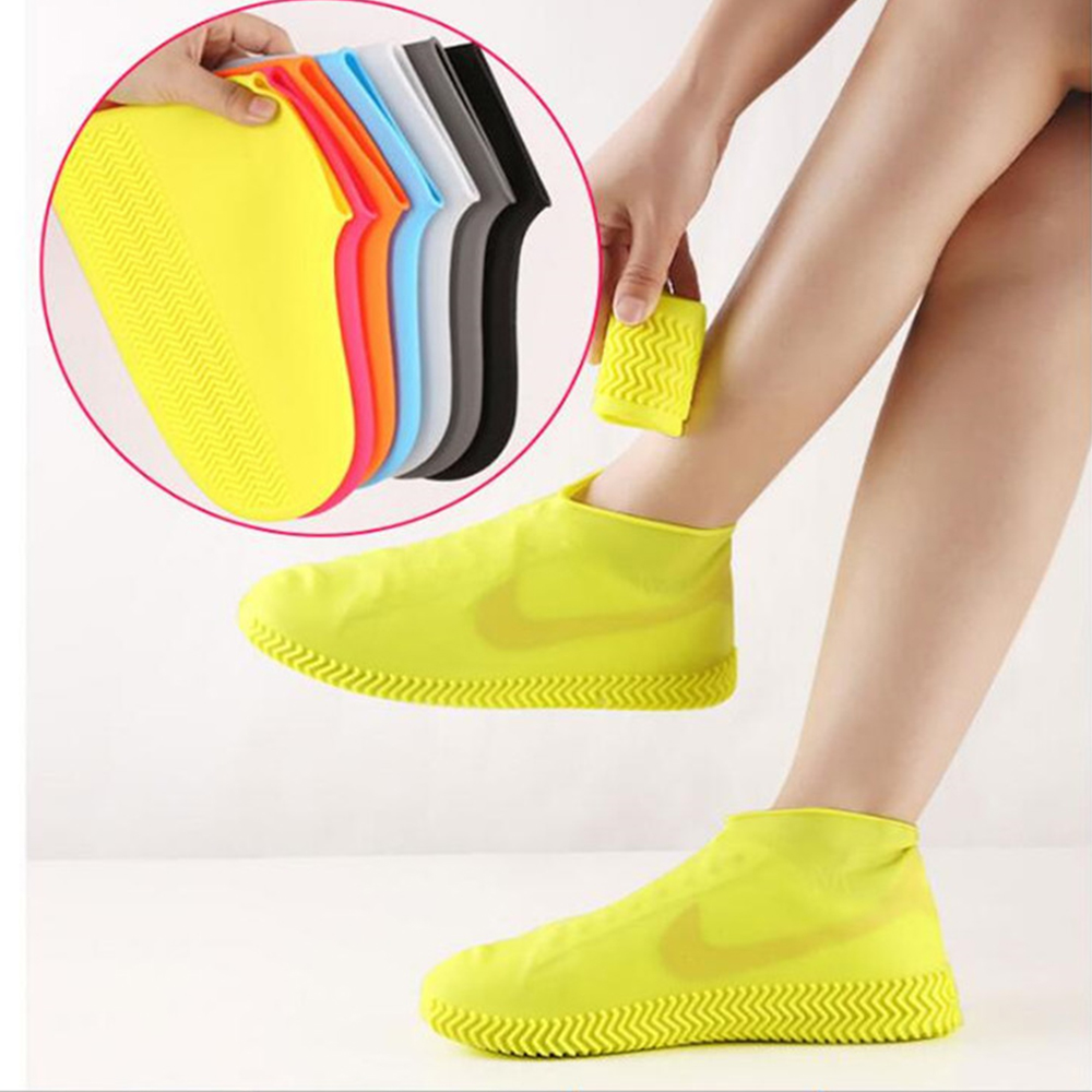 Waterproof Silicone Rubber Shoe Covers Anti-Slip Outdoor Protection for ...