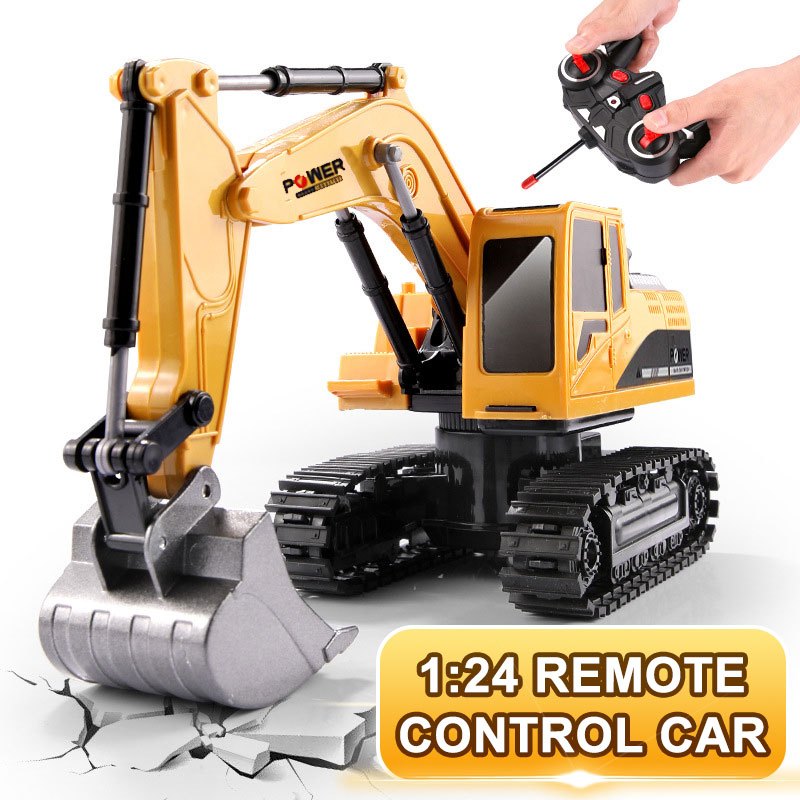 Alloy Excavator Remote Control Car Rechargeable Toys Dump Truck Crane 2 ...