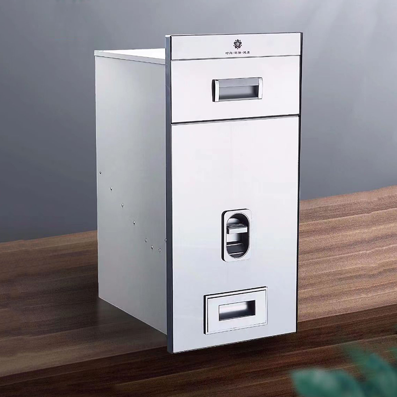 rice storag etempered glass rice dispenser Embedded glass rice stora ...