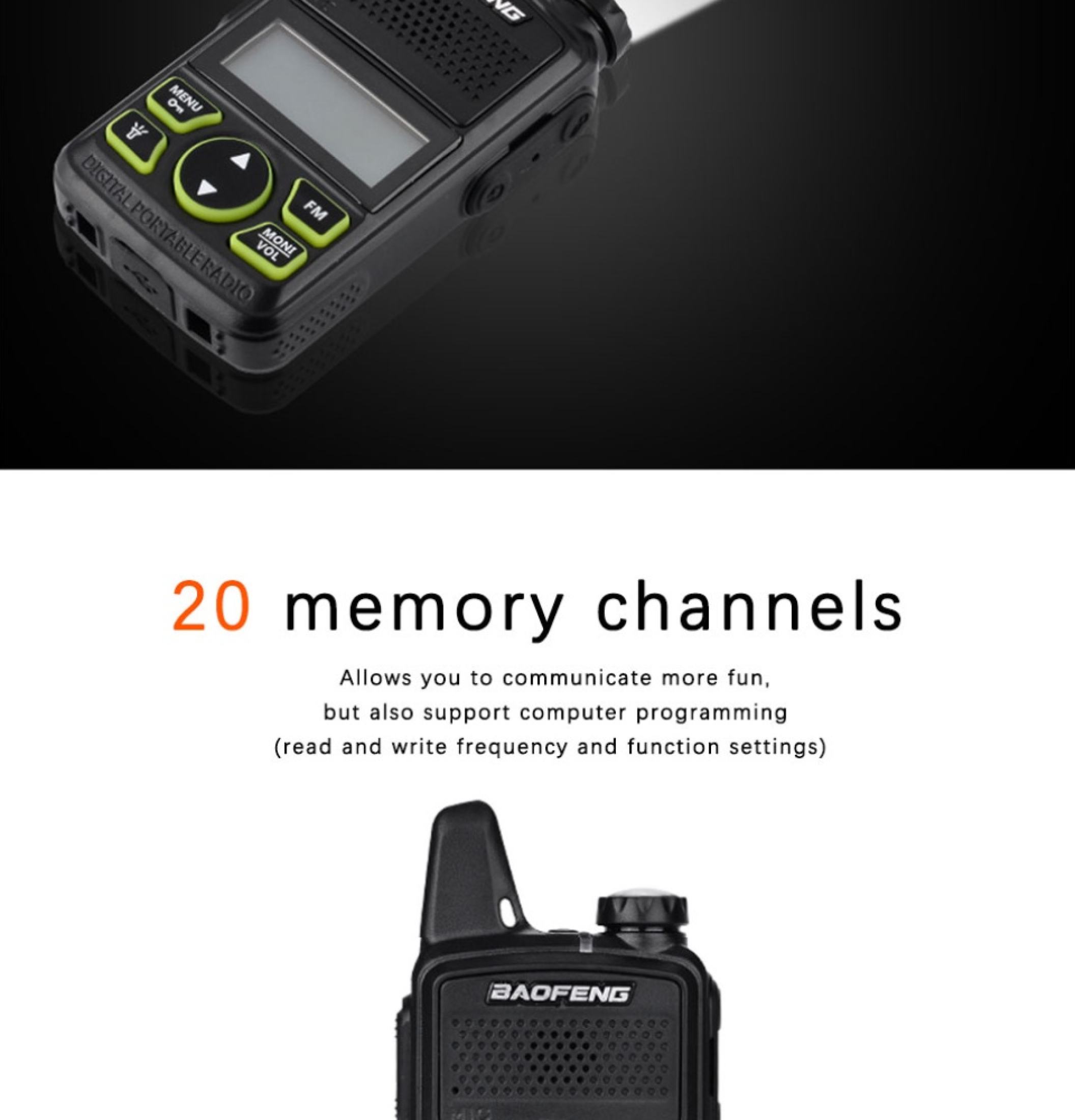 【Buy 1 Take 1】Baofeng T1 Mini Two Way Radio Walkie Talkie Long Range ...