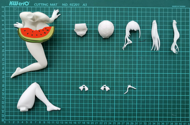 Resin Figure Kit Nikkan Shoujo Unpainted Garage Resin Kit Model GK ...