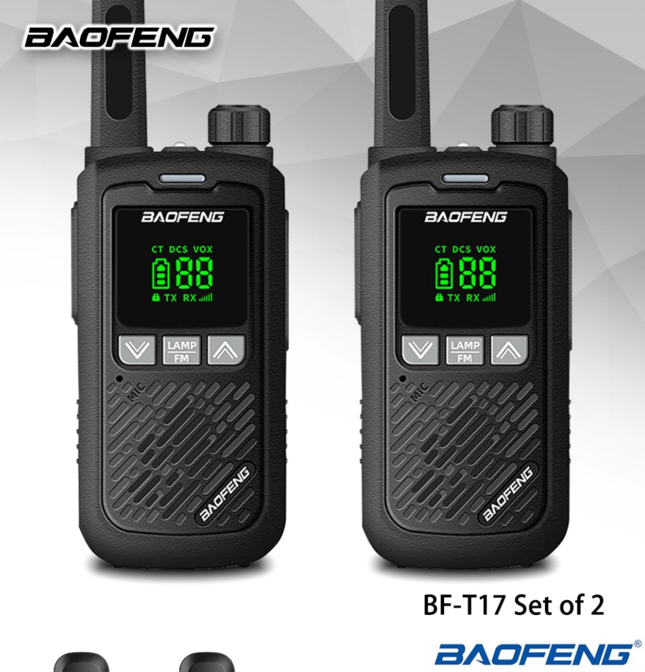 【Buy 1 take 1】Baofeng Radio T17 Walkie Talkie 5W 16ch UHF 400-480MHz ...