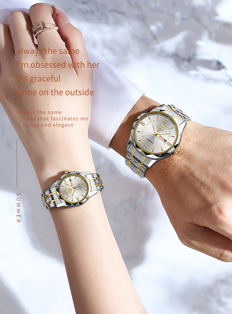 OPK Couple Watch Waterproof Original Quartz Relo Fashion Anniversary ...
