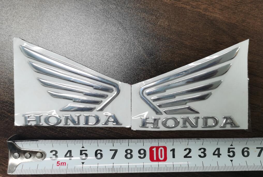 For Honda Wings 3M 3D Soft Rubber Emblem Stickers | Left & Right ...