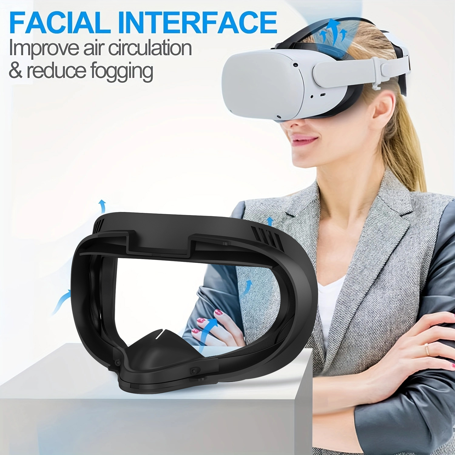 1pc Facial Interface & Face Cover Pad for Oculus Quest 2, Sweat-Proof ...