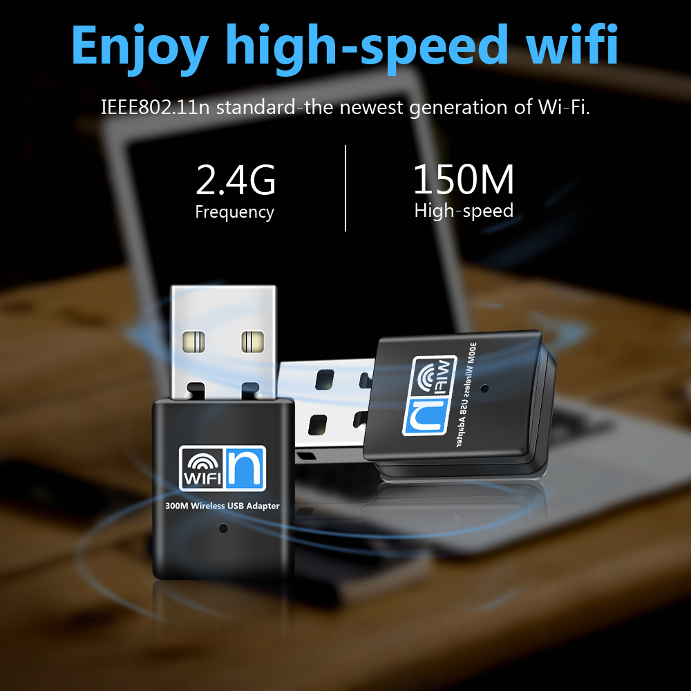 Mini Wifi dongle 802.11 n/g/b 300M USB2.0 MT7601U WiFi adapter wifi LAN ...