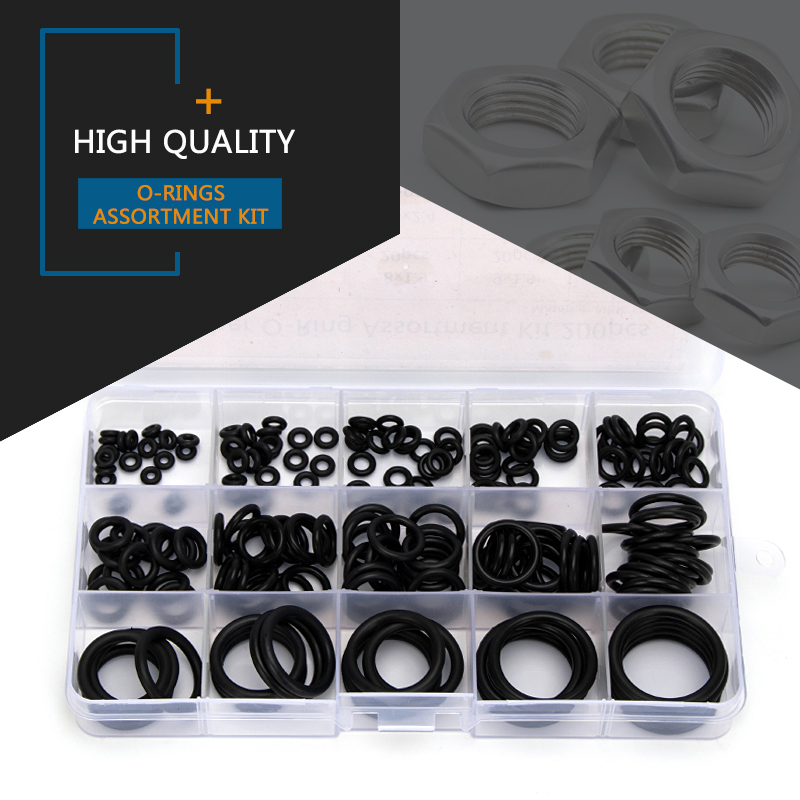 150PCS 160PCS NBR Rubber Gasket Replacements Sealing O-rings Kit OD 6 ...