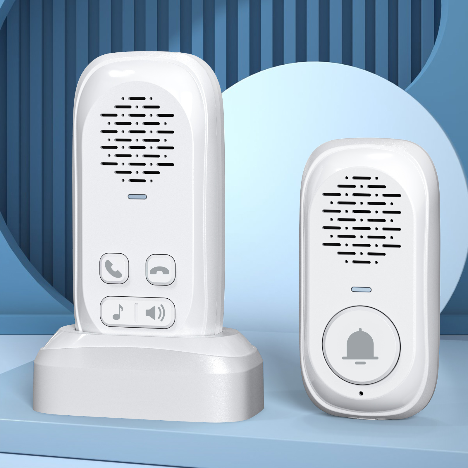 Full Duplex Intercom Wireless Doorbell, Distance Around 300 Meters ...