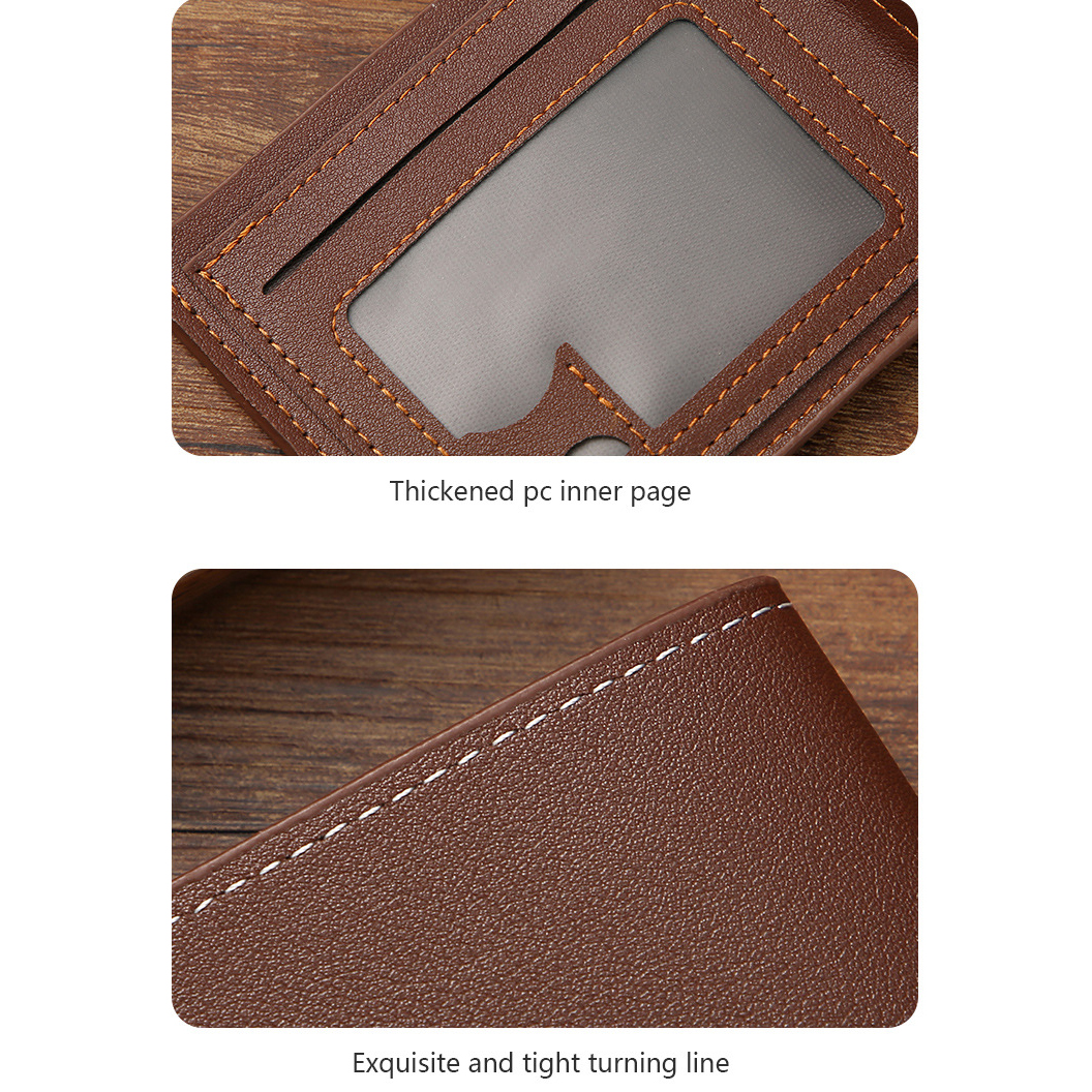 Fashion Men Inserts Foldable Wallets Picture Coin Slim Purses Business ...