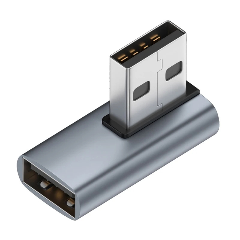 90 Degree USB 3.0 Male to Female Right Angle Extension Adapter USB ...