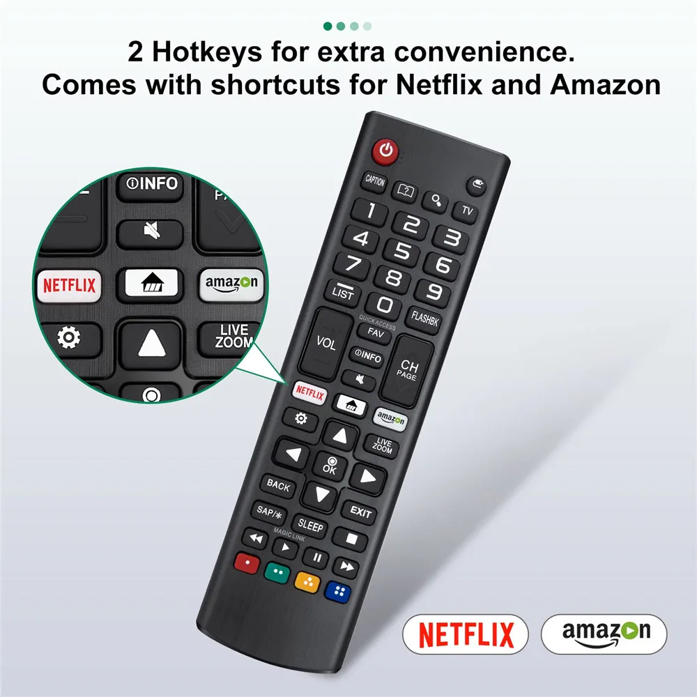 AKB75095307 Universal Remote Control Compatible for LG Smart TV LED ...