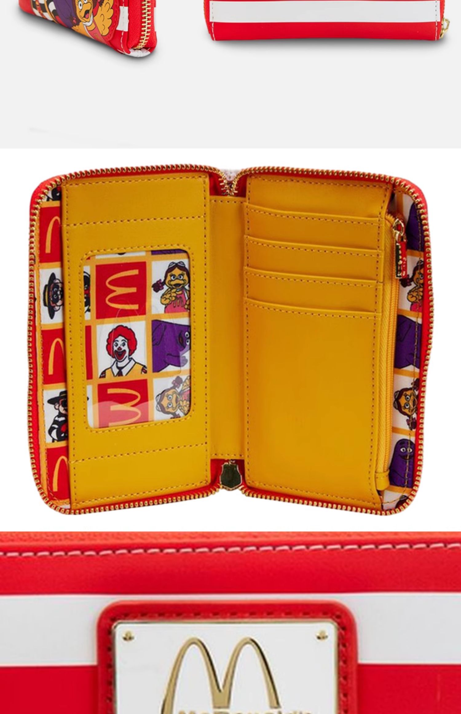 McDonald's PU Leather Cartoon 3d French fries backpack Casualn School ...