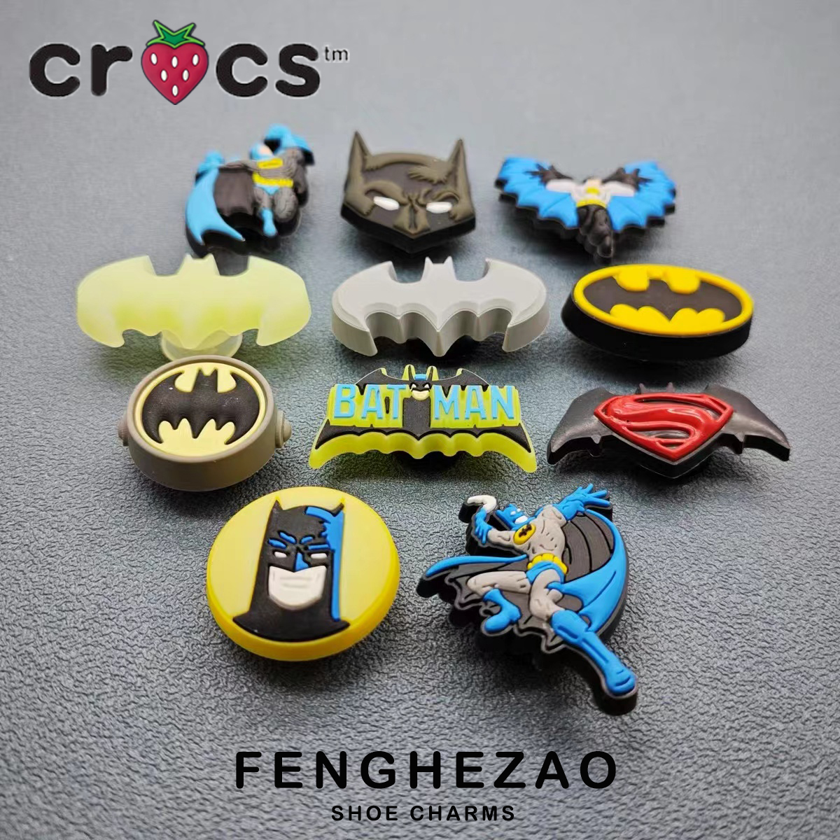 jibbitz for crocs jibbits for crocs charm Batman DIY collocation crocs ...