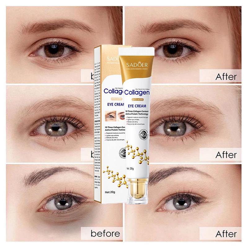 Collagen Eye Cream Anti Aging Eyebags Remover Cream Eye Care For Dark ...