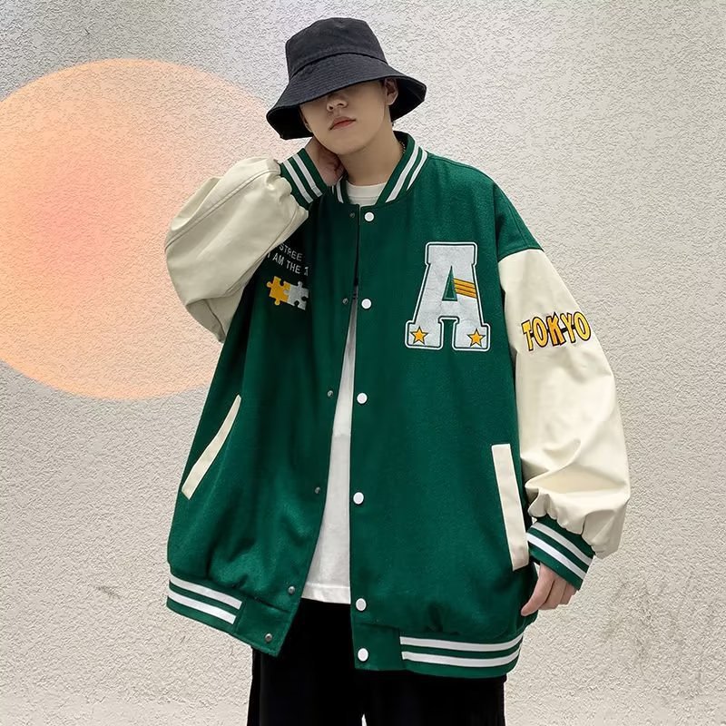 WQ Korean style Aesthetic jacket for men casual jacket baseball jacket ...