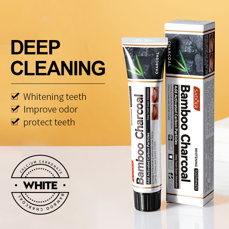 Bamboo Charcoal Teeth Whitening Black Toothpaste Whitening Toothpaste ...