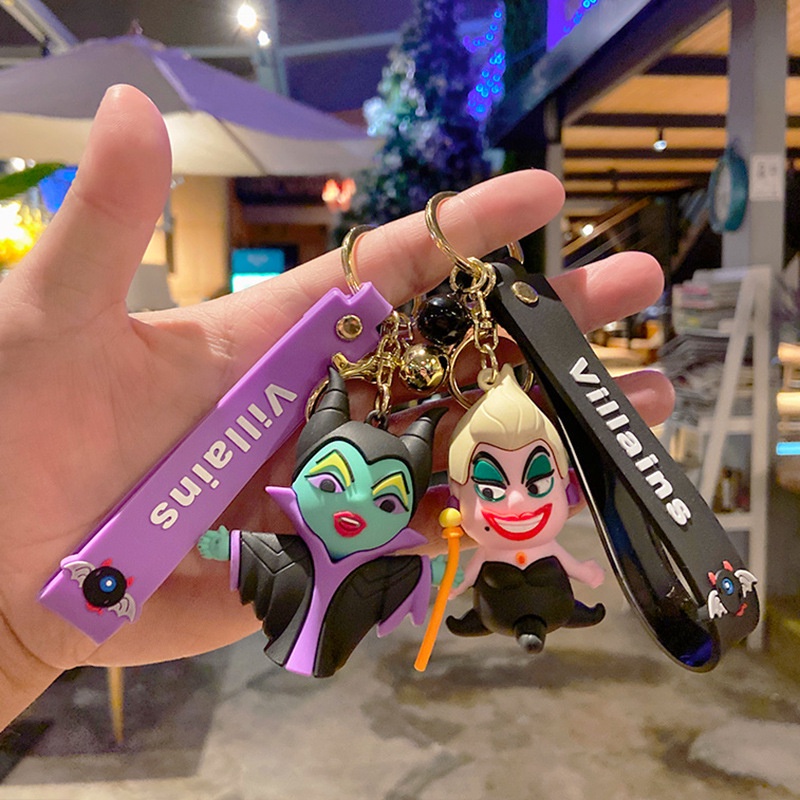 Villain Action Figure Keychain Maleficent Cruella Ursula The Evil Queen ...