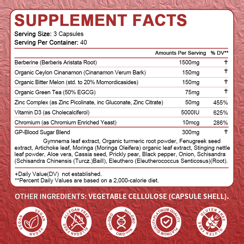 Beworths Berberine Capsules 120pcs Berberine Hydrochloride Support ...