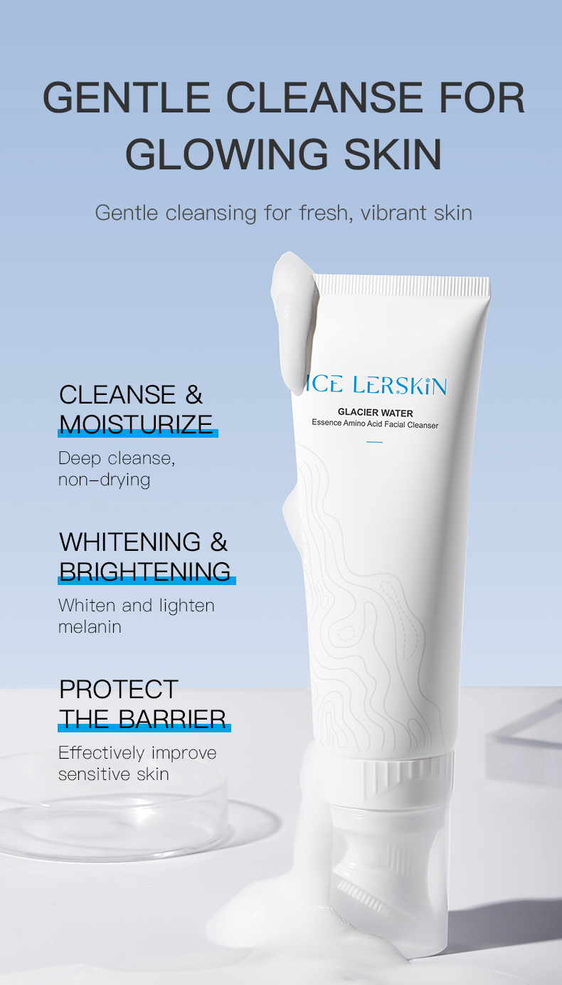 ICE LERSKIN whitening skin care set 9X plant extract whitening cleanser ...