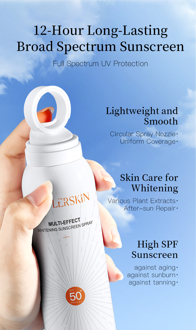 ICE LERSKIN Sunscreen Spray uv protection all-day sun protection ...