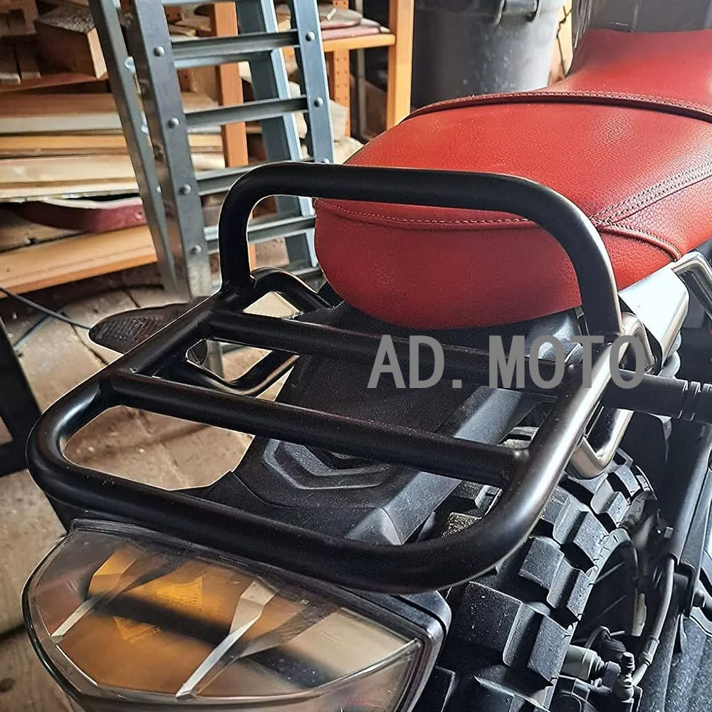Motorcycle RNINET Rear Rack Luggage Holder Passenger Hand Rail Bar Grip ...