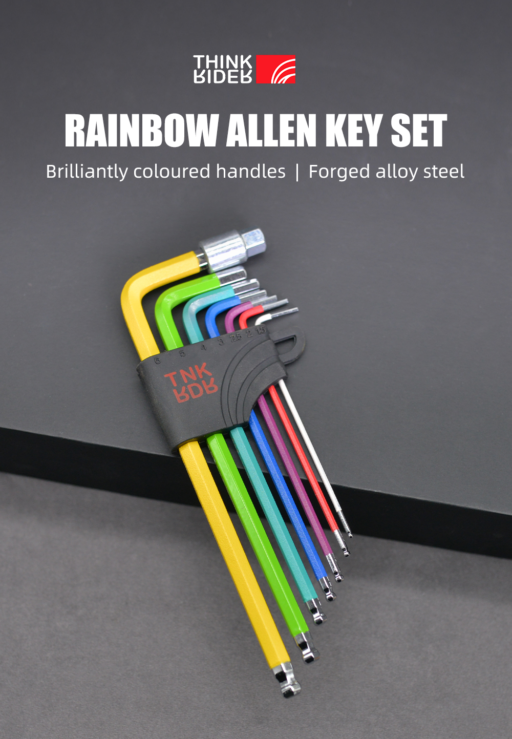ThinkRider Color Bike Repair Tools L-wrench Set 9pcs Set Hexagon ...