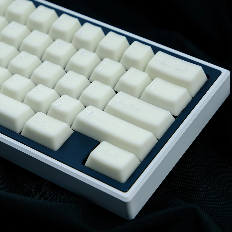 114 Keys white Round Front Keycaps Ice Translucent Cherry Profile ...