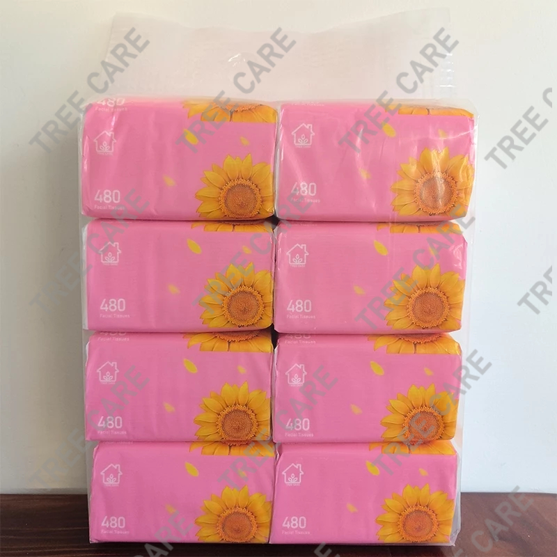 Momo tree care 4 layers 8/10 packs facial tissue paper napkin toilet ...